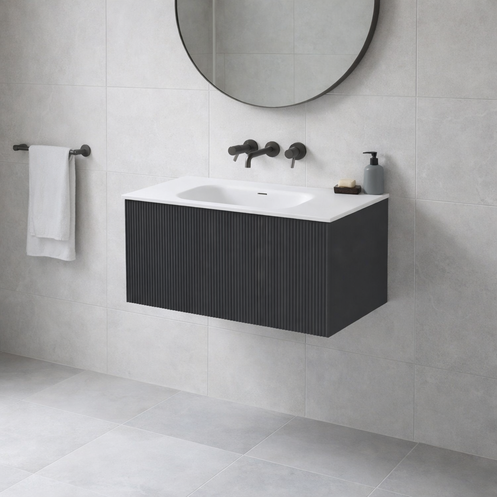 LINEARE 1000 PILLAR SINGLE DRAW VANITY RANGE – Flush Bathroomware